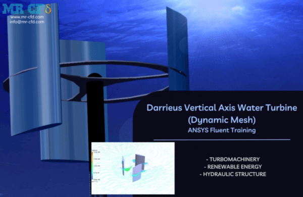Water Turbine (Tidal Turbine): ANSYS Fluent Training Package, 5 Intermediate CFD Simulations ...
