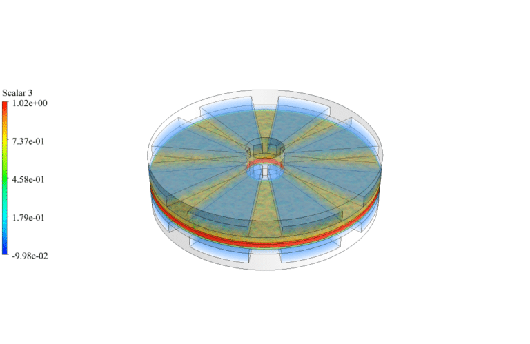 Radial PEMFC Fuel Cell CFD Simulation, ANSYS Fluent - MR CFD