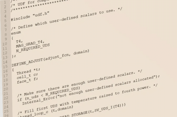 User Defined Function (UDF) - MR CFD - CFD Analysis, Consultation ...