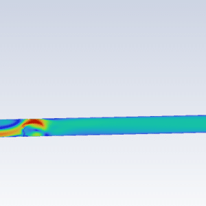 Mixing Pipe, baffle configuration effect on mixing CFD Simulation