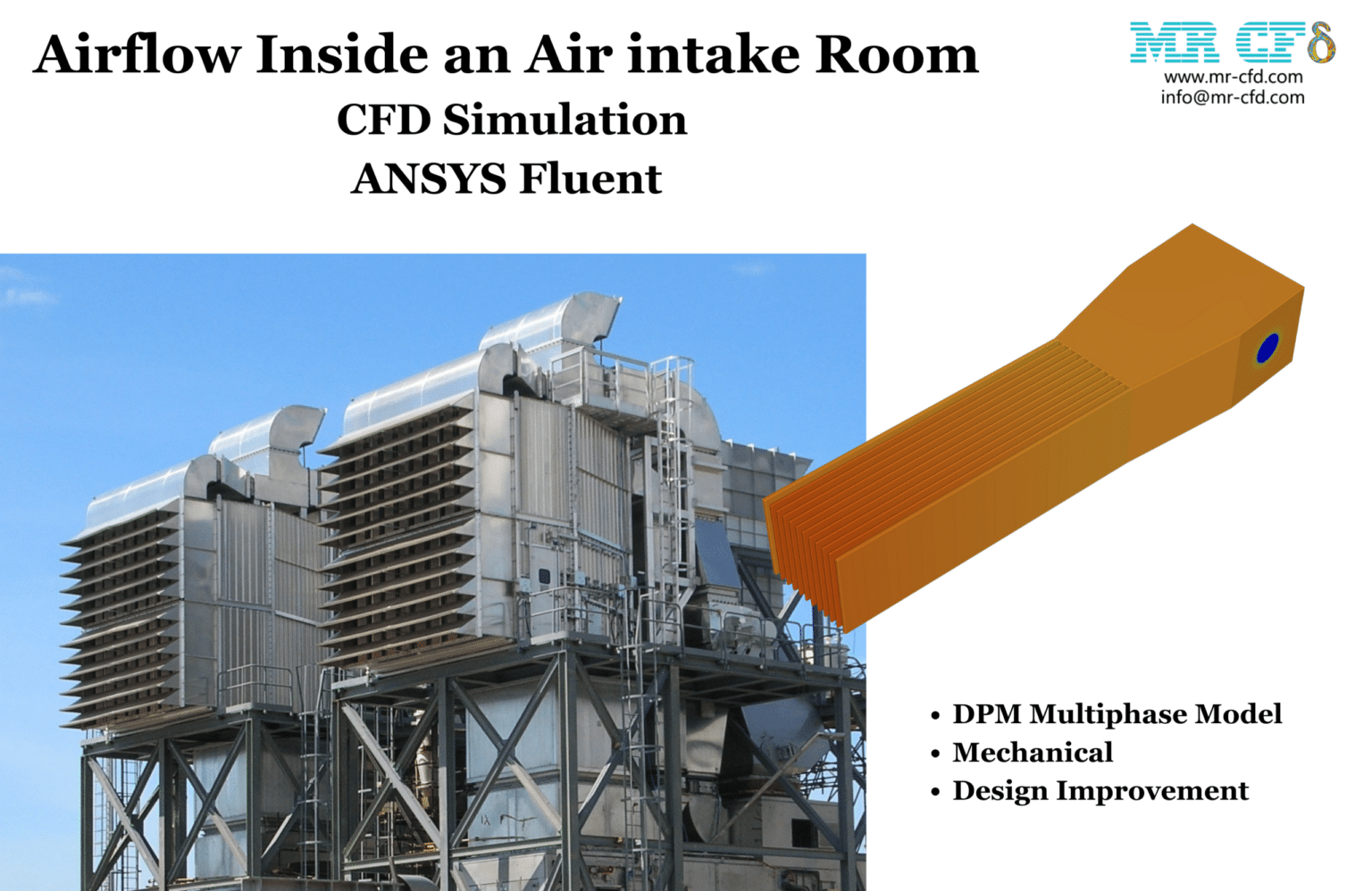 Airflow Inside the Air Intake Room, CFD Simulation ANSYS Fluent Training