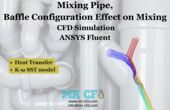 Mixing Pipe, baffle configuration effect on mixing CFD Simulation