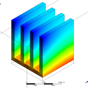 Heat Transfer Investigation in a Microchannel Heat Sink, ANSYS Fluent