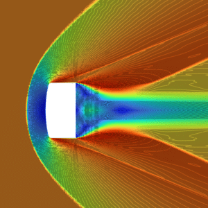 Bluff Body Surface Heating on a Reentry Mission, CFD Simulation, ANSYS Fluent - MR CFD