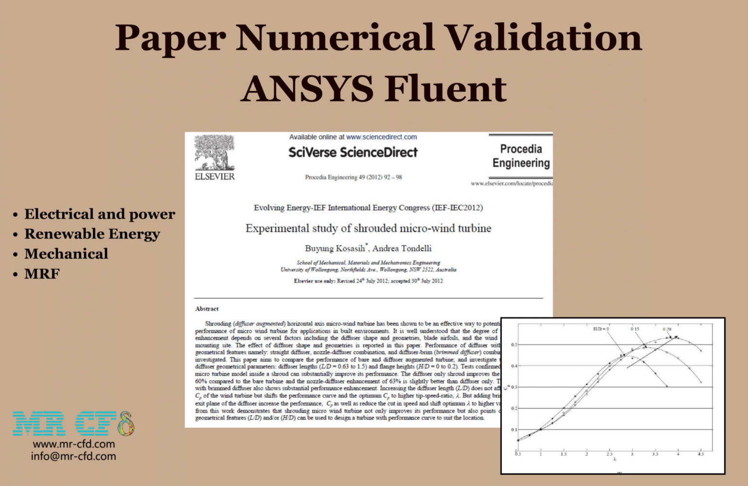 Shrouded Micro Wind Turbine Cfd Simulation Paper Numerical Validation Ansys Fluent