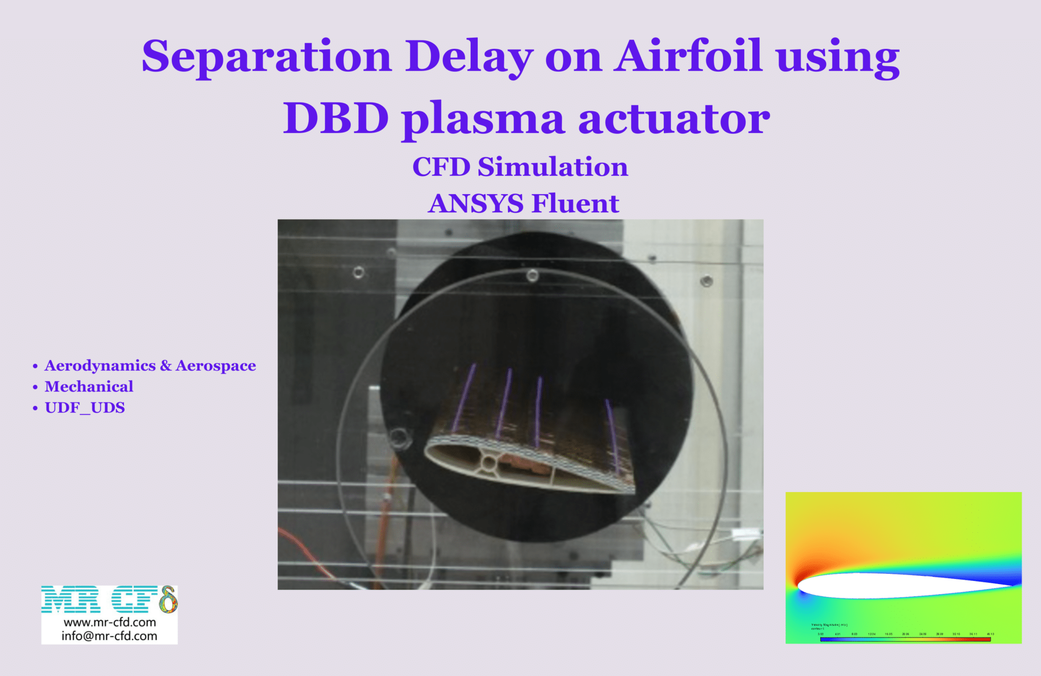 Separation Delay On Airfoil Using Dbd Plasma Actuator Ansys Fluent Mr Cfd
