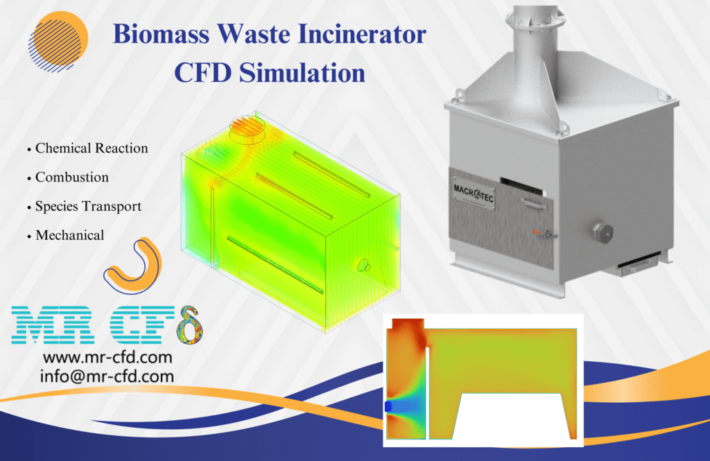 Biomass Waste Incinerator CFD Simulation - MR CFD