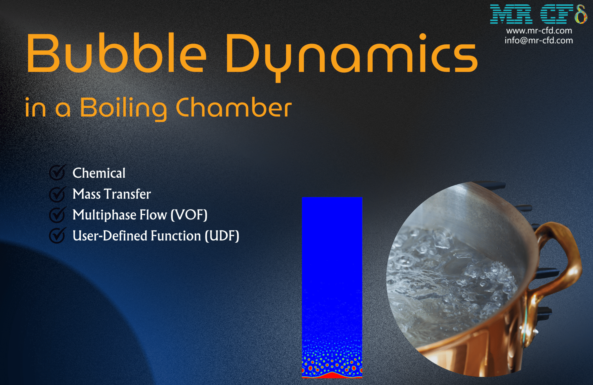 Bubble Dynamics in a Boiling Chamber CFD Simulation - MR CFD