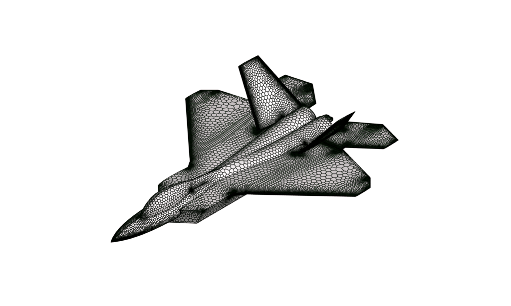 F-22 Aircraft CFD Simulation, ANSYS Fluent - MR CFD