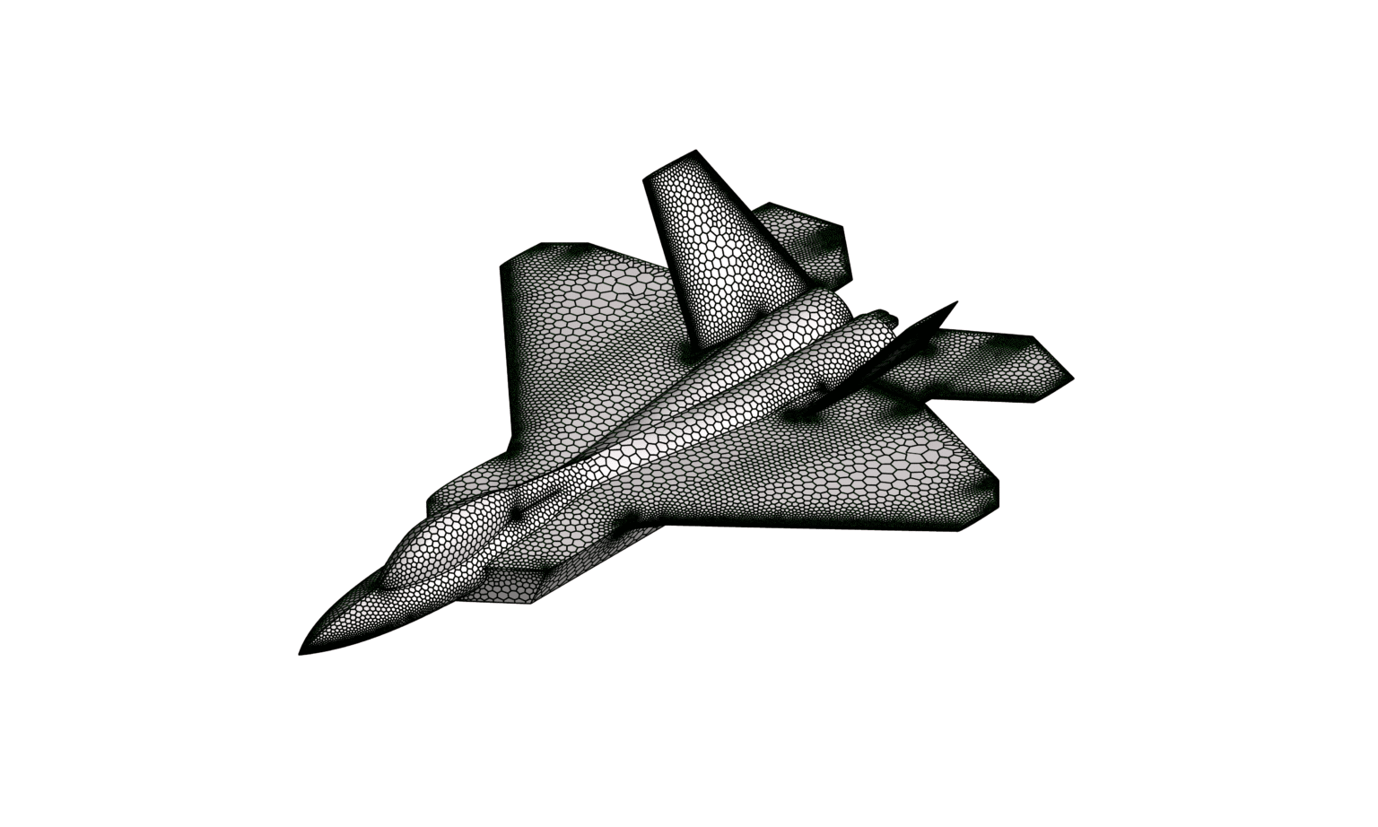 F-22 Aircraft CFD Simulation, ANSYS Fluent - MR CFD