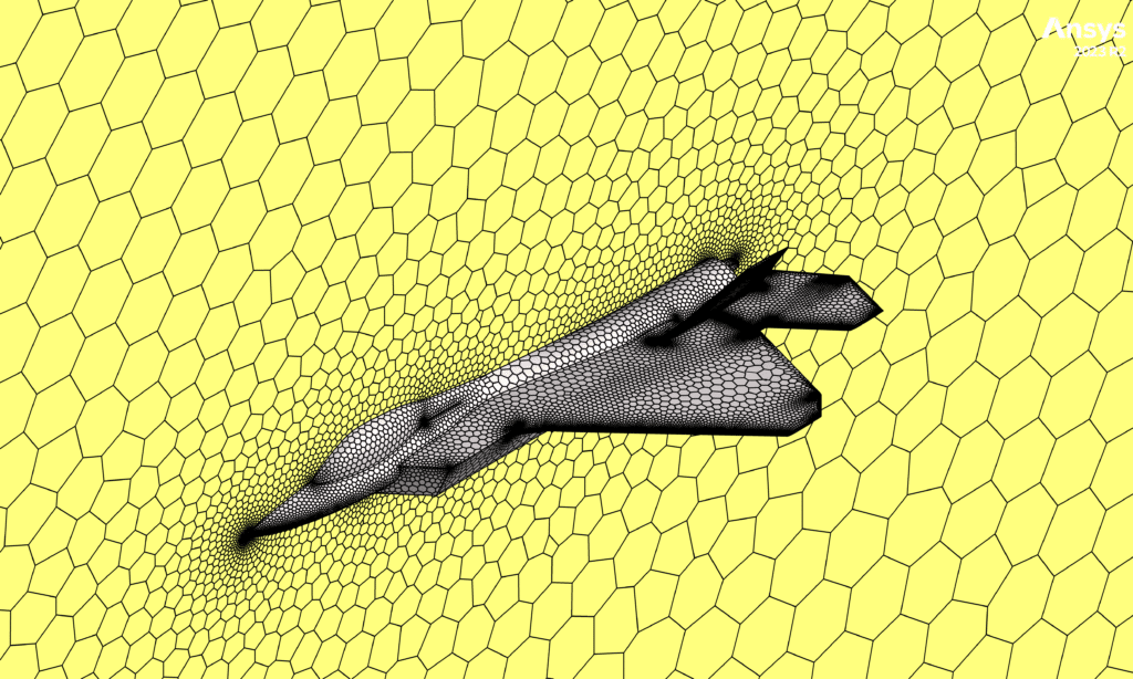 F-22 Aircraft CFD Simulation, ANSYS Fluent - MR CFD