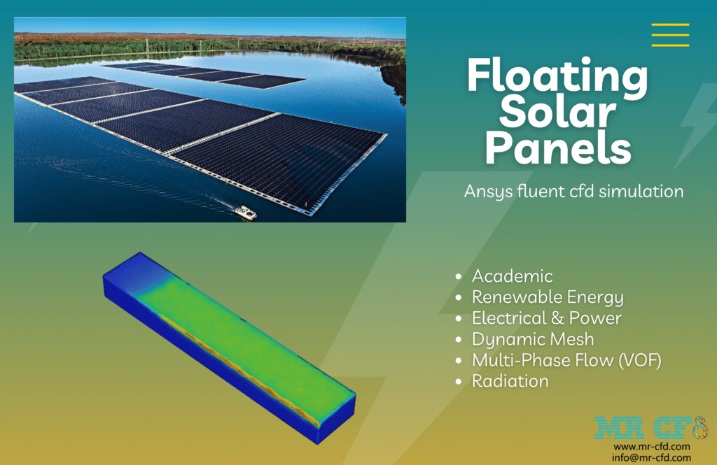 floating solar panel-Ansys-fluent