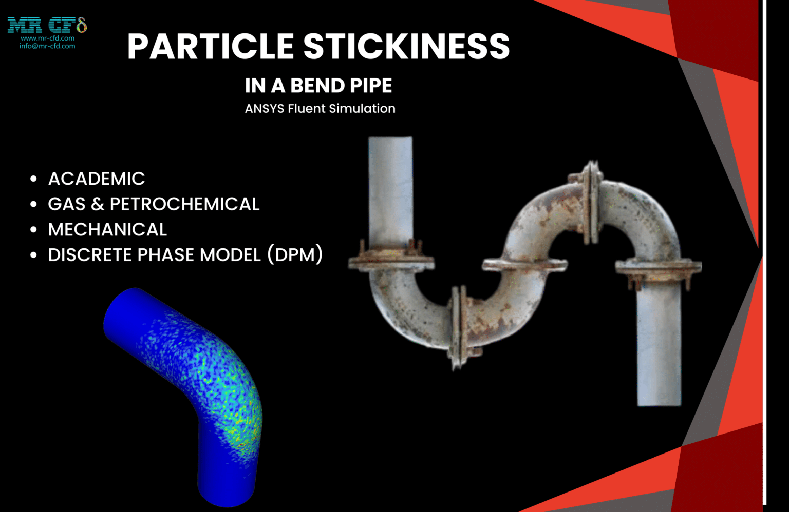 Particle Stickiness-in-a-Bend-Pipe-CFD-Simulation