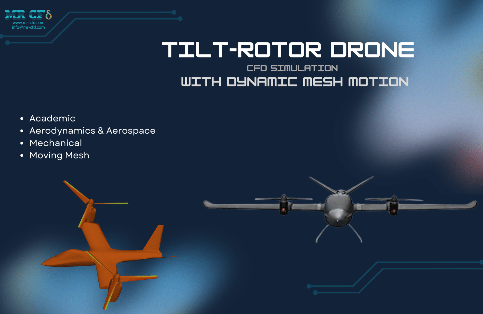 Tilt-Rotor-drone-cfd-simulation-with-dynamic-mesh-motion