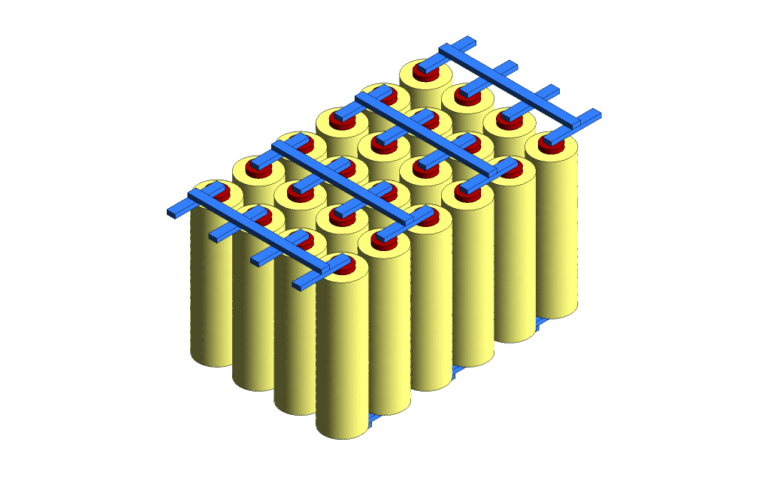 Battery Pack, 4P6S, ANSYS Fluent CFD Simulation - MR CFD