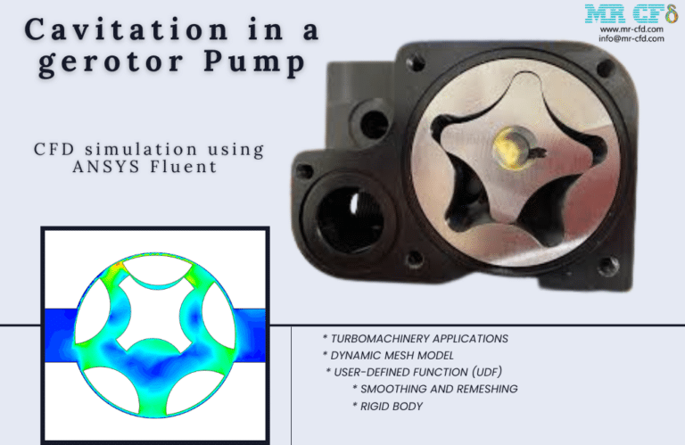 cavitation phenomena in a 2d gerotor pump