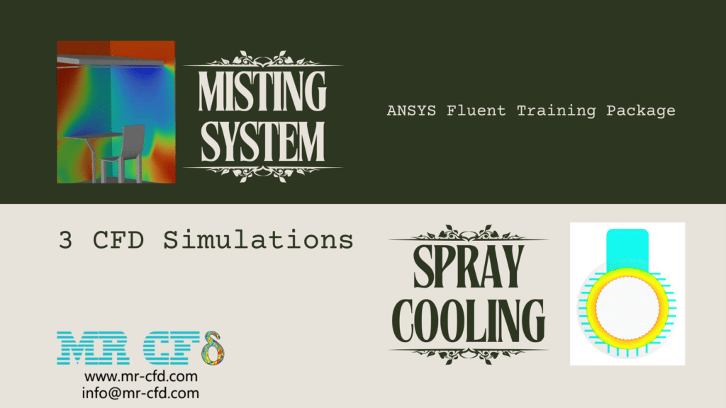 Spray Cooling: ANSYS Fluent Training Package, 3 CFD Simulations - MR CFD