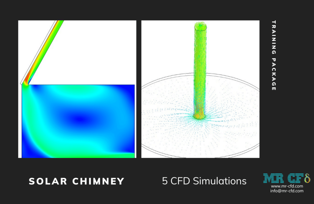 Solar Chimney: ANSYS Fluent Training Package, 5 CFD Simulations - MR CFD