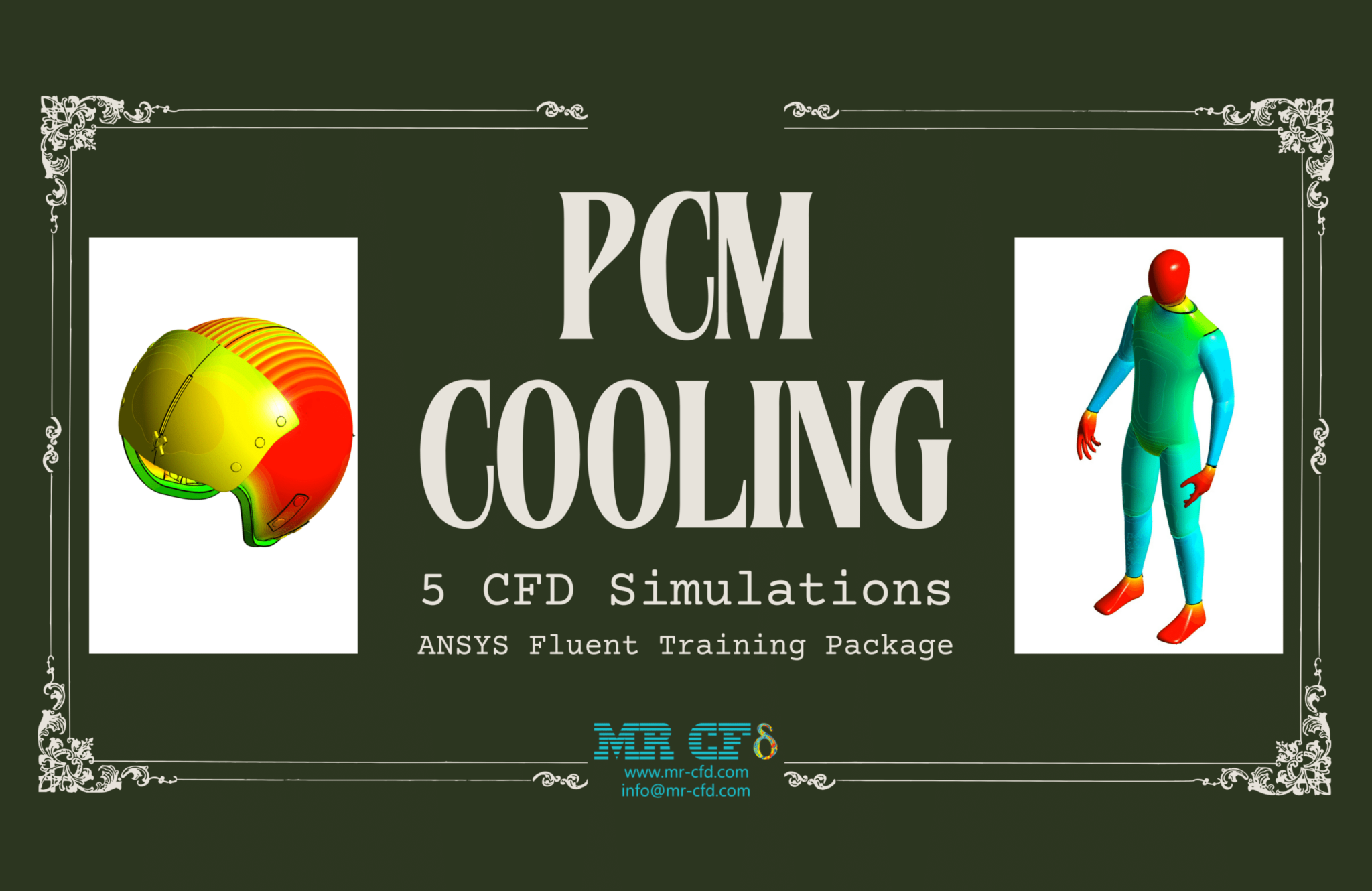Cooling by PCM: ANSYS Fluent Training Package, 5 CFD Simulations - MR CFD