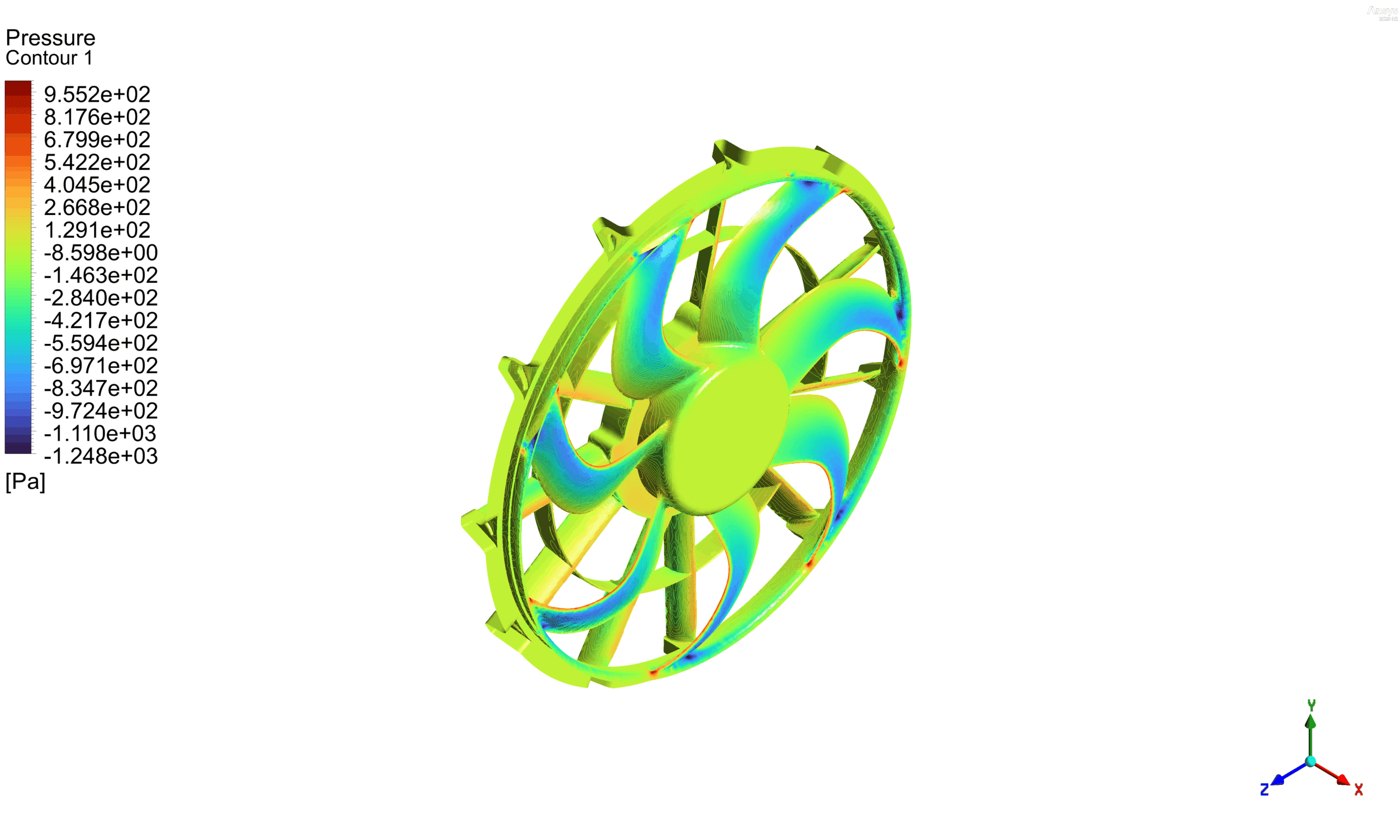 Acoustic and Aerodynamic Investigation of a Fan Using the MRF Technique in ANSYS Fluent - MR CFD