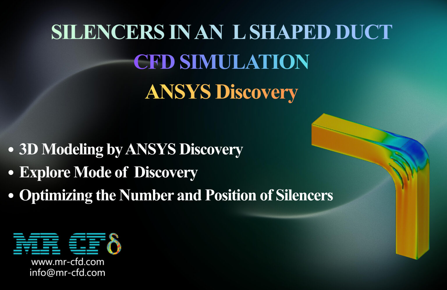 ANSYS Discovery: Silencer Analysis in an L-shaped Duct CFD simulation ...