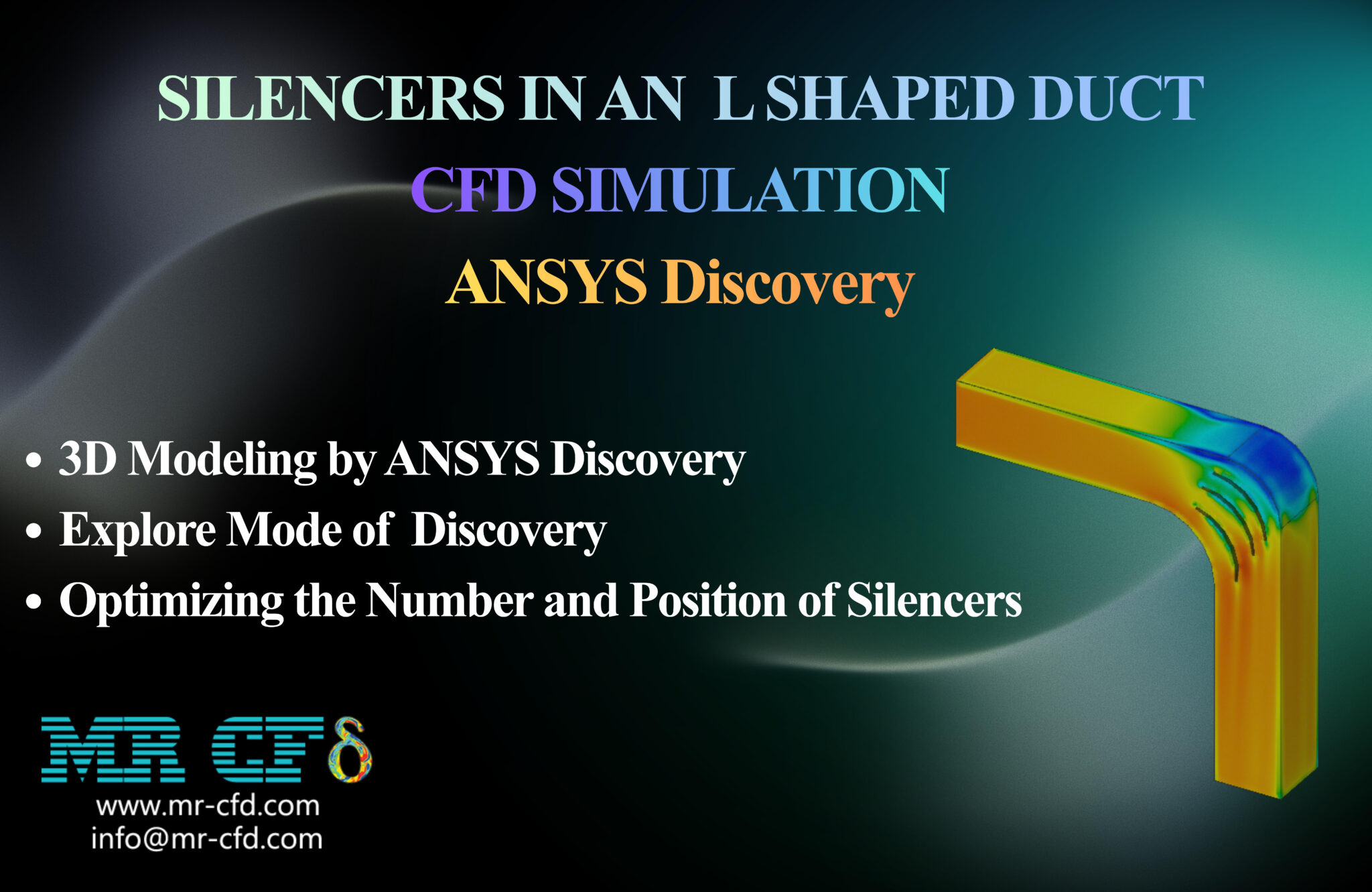 ANSYS Discovery: Silencer Analysis in an L-shaped Duct CFD simulation ...